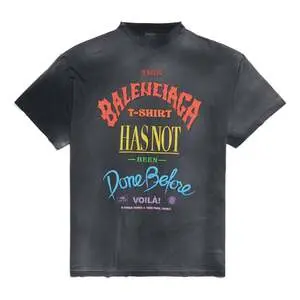Balenciaga Not Been Done T-shirt Oversized - Black
