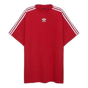 Balenciaga X Adidas T-shirt Oversized - Red