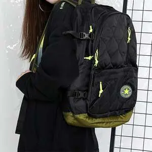 CONVERSE Quilted Backpack - Black