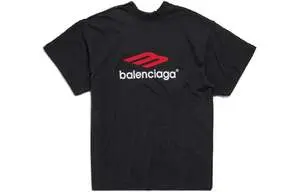 Balenciaga Double Front T-shirt - Washed Black