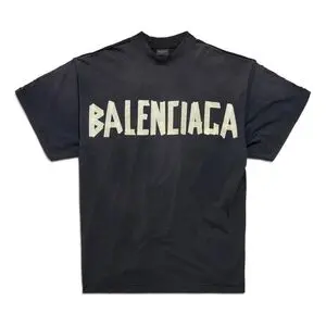 Balenciaga Double Front T-shirt - Washed Black