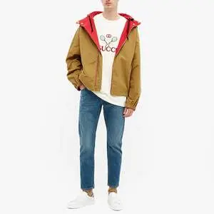 Gucci Reversible Logo Arm Hooded Jacket