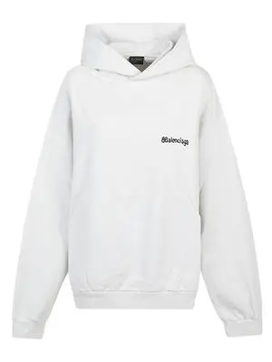 Balenciaga Bb Corp Cotton Hoodie