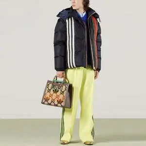 Gucci X Adidas Padded Down Hooded Jacket With Detachable Sleeves