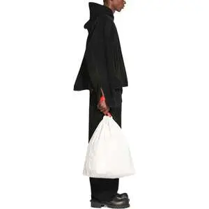 Balenciaga Soft Denim Pull-over Jacket With Drawstring Hood