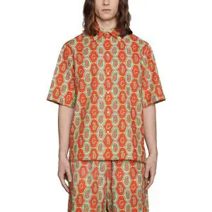 Gucci Cotton Linen G Paisley Shirt