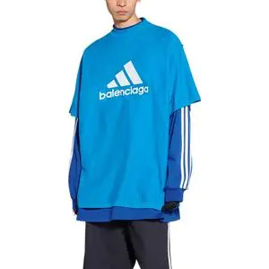 Balenciaga X Adidas Oversized T-shirt - Blue