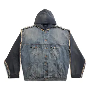 Balenciaga Hybrid Hooded Jacket - Blue