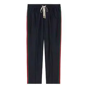 Gucci Cotton Trouser With Web Detail