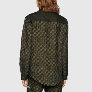 Gucci Gg Jacquard Denim Shirt