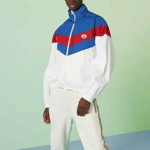 Gucci Nylon Zip Jacket With Patch