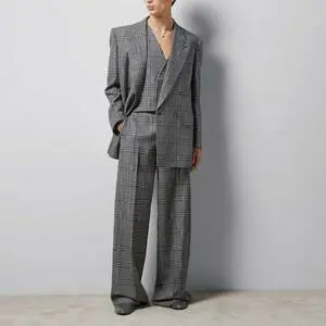 Gucci Horsebit Check Wool Tailored Pant