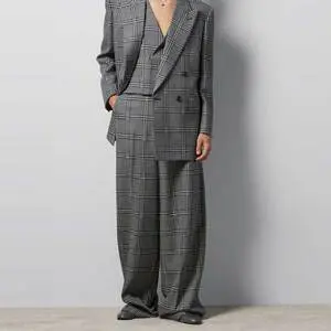 Gucci Horsebit Check Wool Tailored Pant