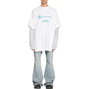 Balenciaga X Wfp Double Sleeves T-shirt