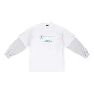 Balenciaga X Wfp Double Sleeves T-shirt - White