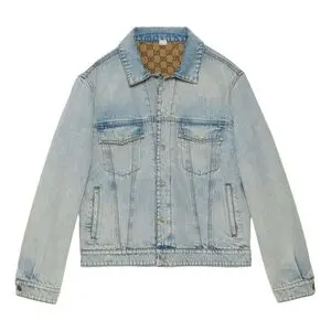 Gucci Reversible Denim Jacket - Light Blue