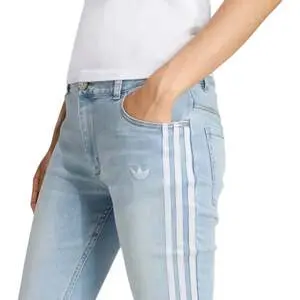 Adidas Adirenium Season 4 Team Geist Slim Lr Denim Pants - Light Blue