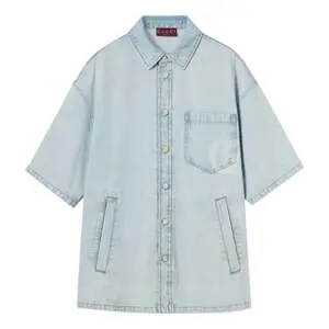 Gucci Lasered Denim Shirt