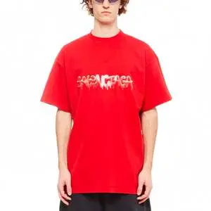 Balenciaga Slime Oversized T-shirt 'red White