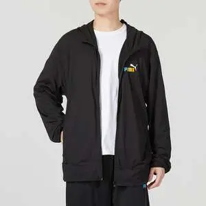 PUMA Zip-up Hooded Jacket - Black