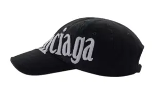 Balenciaga Diagonal Logo Baseball Cap 'black White