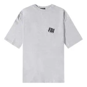 Balenciaga Balenciaga Fbi Oversized T-shirt 'heather Grey Black' Heather Grey/black