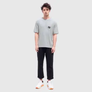 Balenciaga Fbi Oversized T-shirt 'heather Grey Black