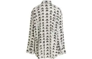 Balenciaga Bb Icon Poplin Shirt 'white Black