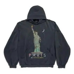 Balenciaga Oversized Hoodie - Black