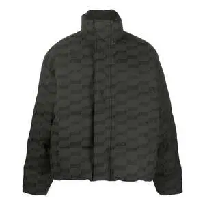 Balenciaga Bb Monogram Puffer Jacket - Black