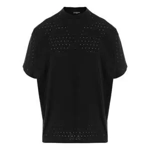 Balenciaga Mesh Crewneck Oversized T-shirt - Black