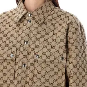 Gucci Gg Canvas Shirt 'beige Ebony