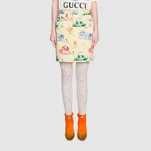 Gucci X Disney Mickey And Minnie Printed Skirt