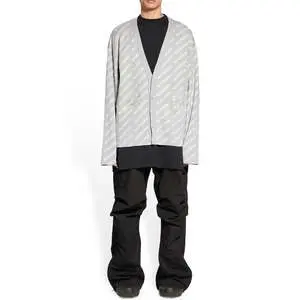 Balenciaga Mini Allover Logo Cardigan