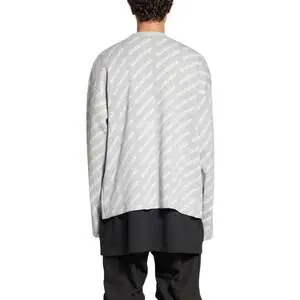Balenciaga Mini Allover Logo Cardigan