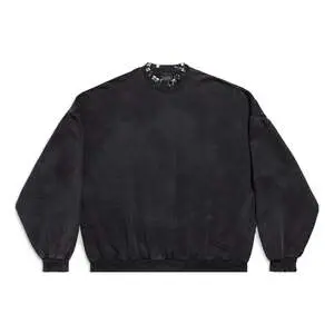 Balenciaga Pierced Round Oversized Sweatshirt