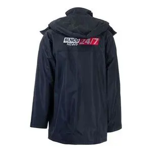 Balenciaga Printed Hooded Jacket - Black