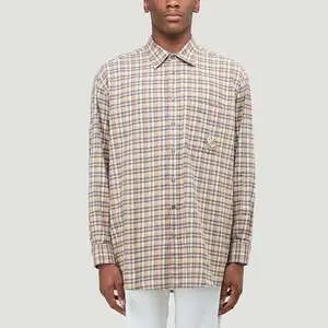 Gucci Chicken Embroidery Check Shirt