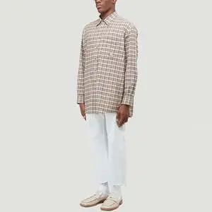 Gucci Chicken Embroidery Check Shirt