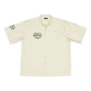Balenciaga Property Pocket Shirt - Beige