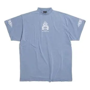 Balenciaga Balenciaga Burning Unity T-shirt Oversized 'light Blue' Light Blue