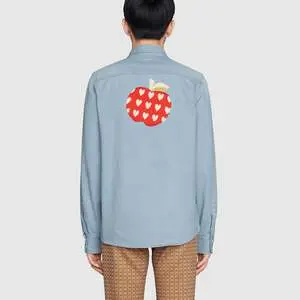 Gucci Les Pommes Oxford Cotton Shirt