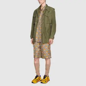 Gucci X Kai Gg Silk Shorts - Tan