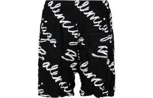 Balenciaga Scribble Logo Bermuda Shorts
