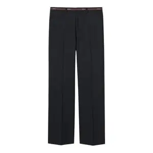 Gucci Wool Pants With Selvedge Detail - Black