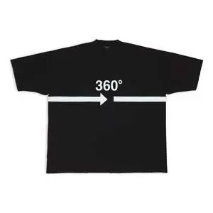Balenciaga Oversized 360° Tubular T-shirt - Black