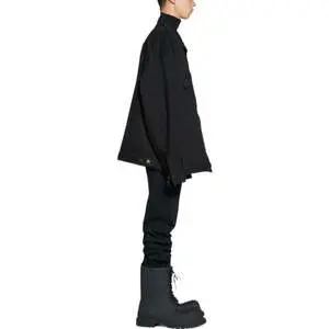 Balenciaga Oversized Denim Jacket - Black