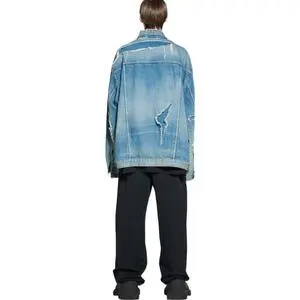 Balenciaga Distressed Denim Jacket