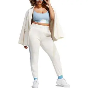 Adidas Originals High Waist Sweatpants - White/blue