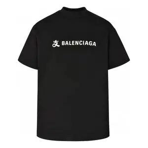 Balenciaga X Alipay Logo T-shirt 'black White - Black/white